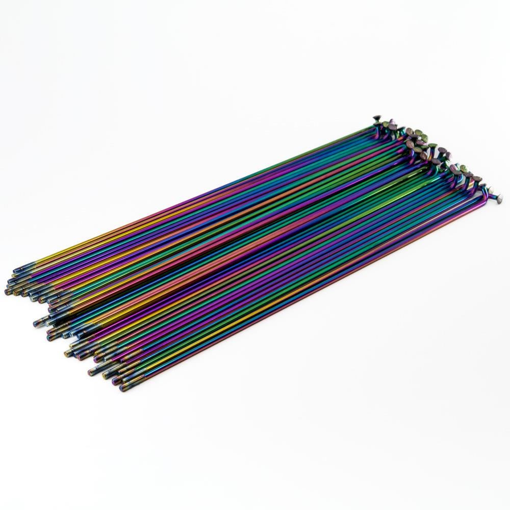 Source Titanium Spokes (40 Pack) - Rainbow – Source BMX