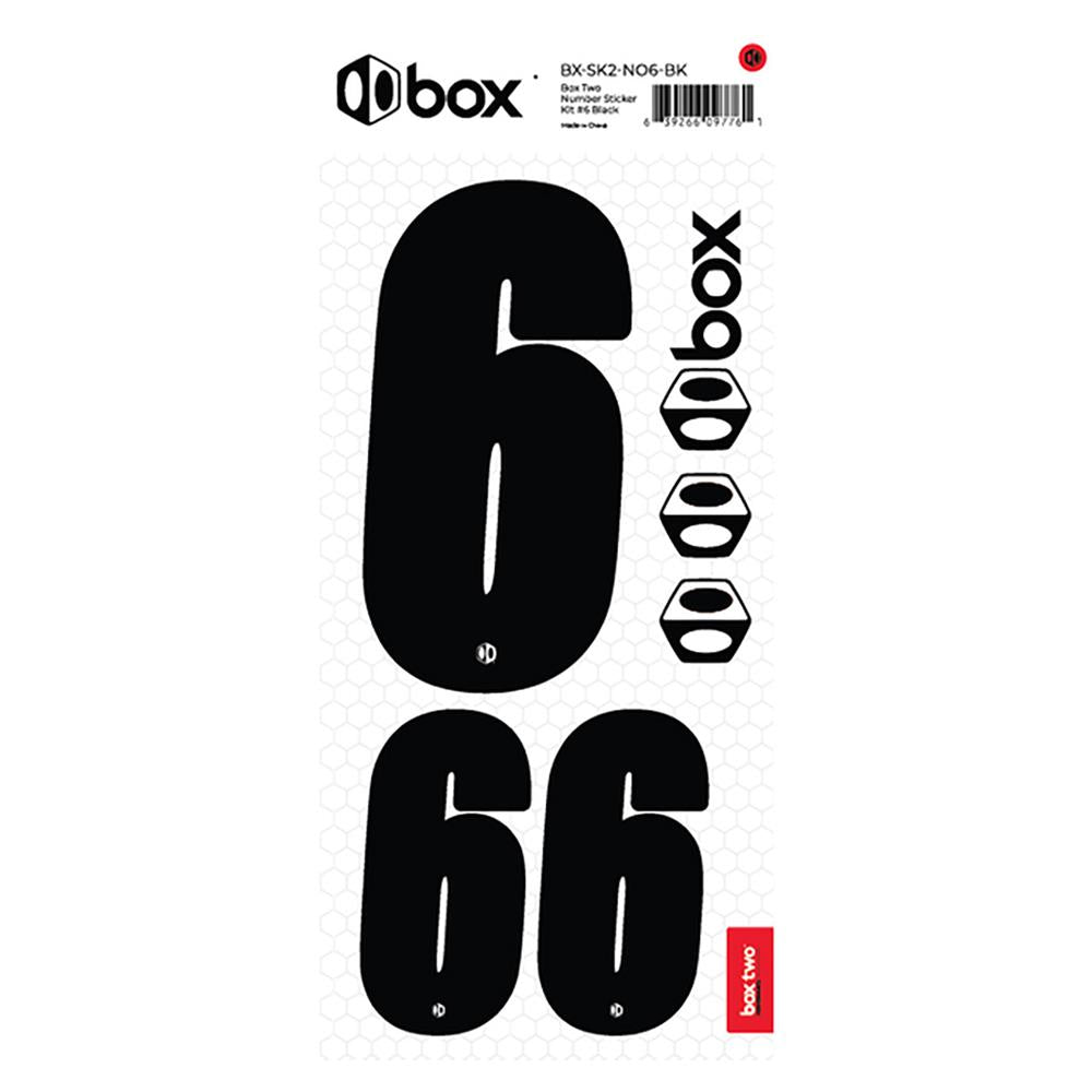 Box Two Number Sticker Kit - Black | Source BMX