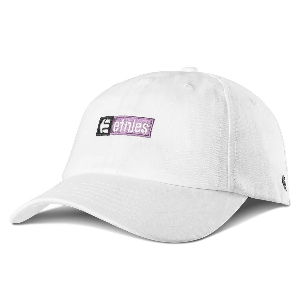 Etnies New Box Strapback Cap - White/Black – Source BMX