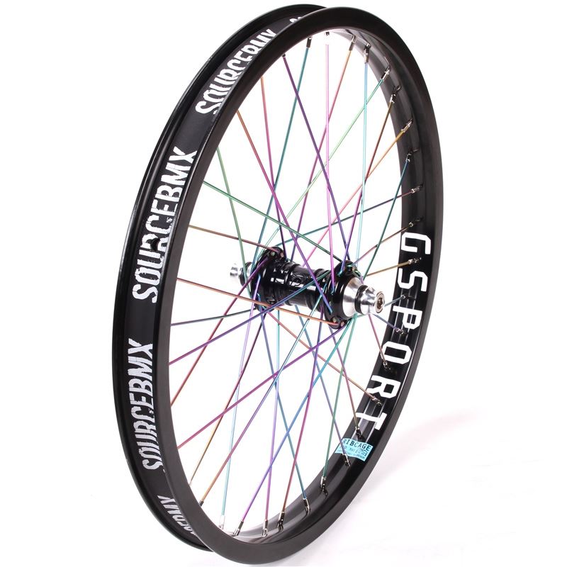 Profile Mini Front Female Wheel - Titanium Upgrade - Black/Rainbow ...